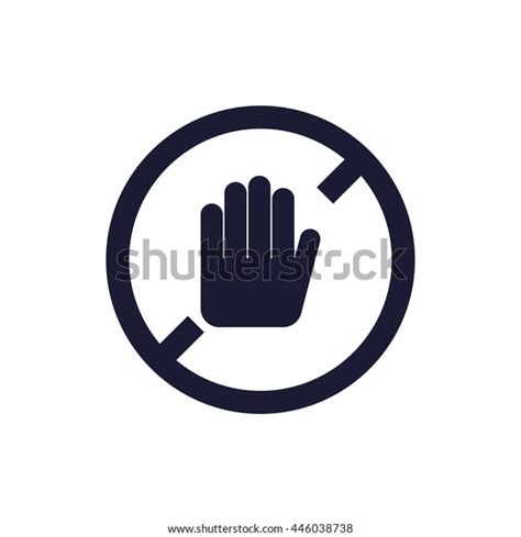 No Touch Icon 스톡 벡터로열티 프리 446038738