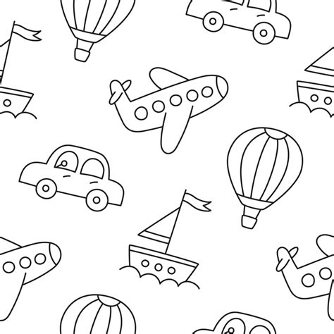 어린이 도면과 원활한 패턴 배경 낙서 어린이들 어린애 같은 배경 일러스트 및 사진 무료 다운로드 Pngtree