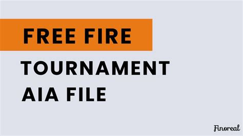Free Fire Tournament App Aia File For Kodular And Niotron Finoreal