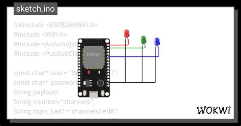 MQTT SUB Beebotte Copy Wokwi ESP32 STM32 Arduino Simulator