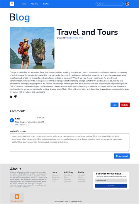 Blog Website UI Design Behance Blog Website UI Design Behance