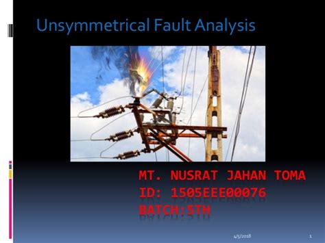 Unsymmetrical Fault Analysis