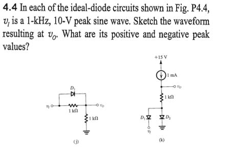 Solved In Each Of The Ideal Diode Circuits Shown In Fig Chegg