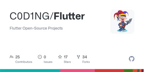 github c0d1ng flutter flutter open source projects
