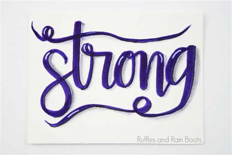 Hand Lettering Shadows Tutorials To Shadow Lettering