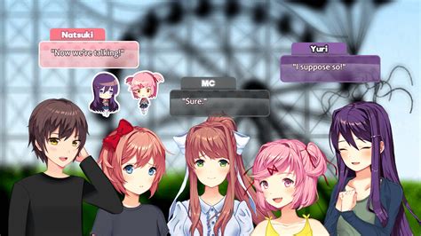 The Dokis Talk To A Suspicious Chibi R Ddlc