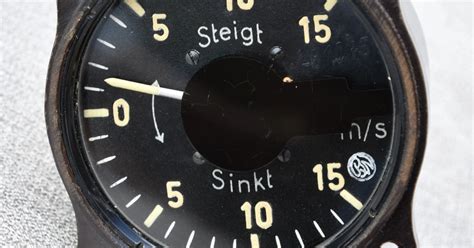 Luftwaffe Aircraft Variometer Verticle Speed Indicator