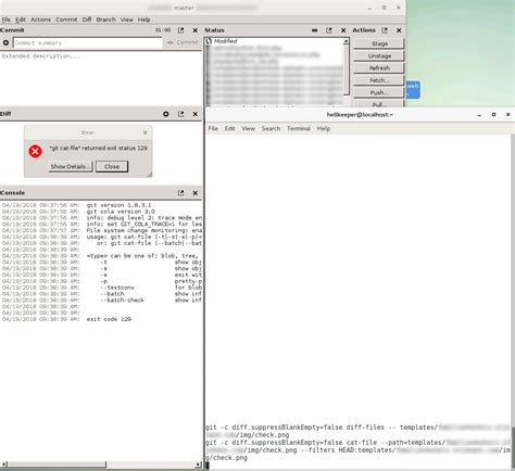 Git Cat File Returned Exit Status 129 · Issue 797 · Git Colagit