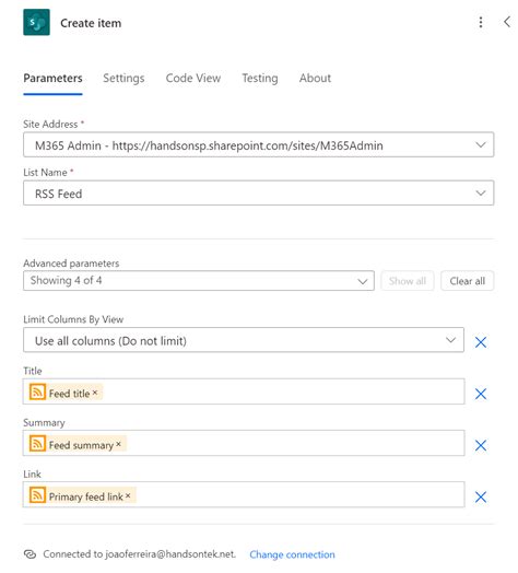 Transitioning From Sharepoint Connectors To Power Automate For Rss Feeds Hands On Sharepoint