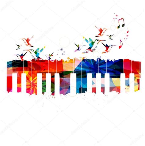 Colorful Synthesizer Keyboard Stock Vector Image By ©abstract412 110643506