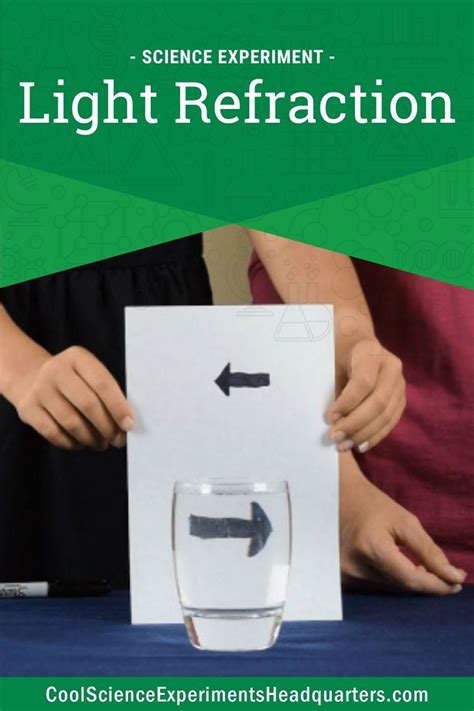 Cool Light Refraction Science Experiment Arrow Changes Direction Artofit