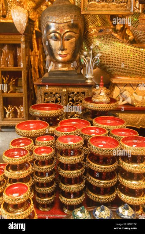 Buddhist Art For Sale At The Chatuchak Weekend Market In Bangkok