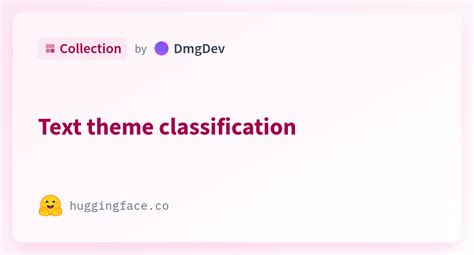 Text Theme Classification A Dmgdev Collection