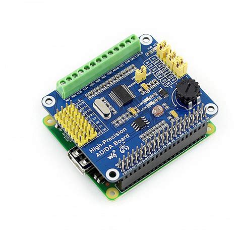High Precision AD DA Digital Analog Module Expansion Board For Raspberry Pi B B Compatible