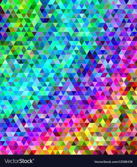 Abstract Multicolored Triangle Tile Background Vector Image