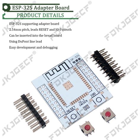 esp32 esp32s io adapter base board pinboard converter with 4 row pins
