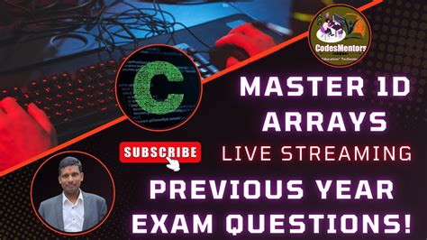 30 Master 1d Arrays With Previous Year Exam Questions Easy