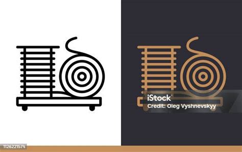 필 라 멘 트의 독특한 선형 아이콘입니다 3d 모델링 인쇄 인포 그래픽 웹 사이트 인쇄 매체 및 인터페이스에 적합 0명에 대한