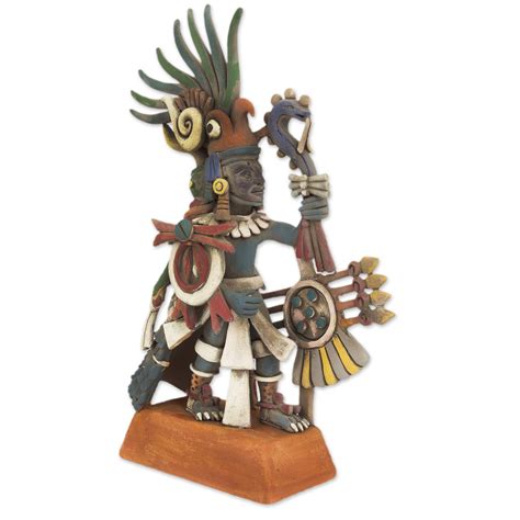 Kiva Store Mexican Aztec War God 10 In Archaeological Ceramic