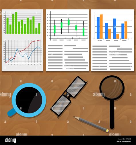 Analysis Of Data Charts And Graphs Diagram Statistic Infographic