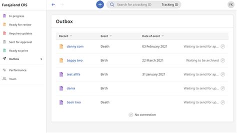 Outbox Link On Sidenav Should Show Count Of Records Being Processed · Issue 3900 · Opencrvs