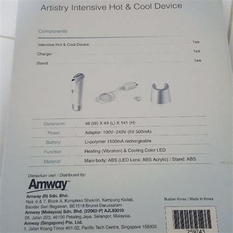 Artistry Intensive Hot Cool Device Beauty Personal Care Face Face Care On Carousell