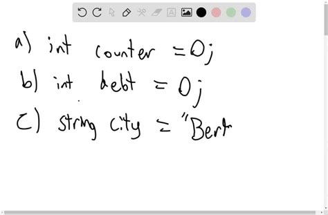 Write C Statements That Do The Following A De