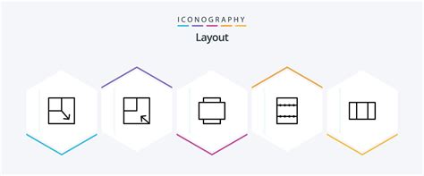 Layout 25 Linie Symbol Pack Einschließlich Layout 19662293 Vektor Kunst Bei Vecteezy