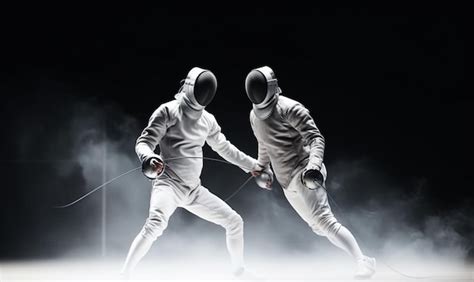 Premium Ai Image Fencing Athlete National Geographic Style Generative Ai