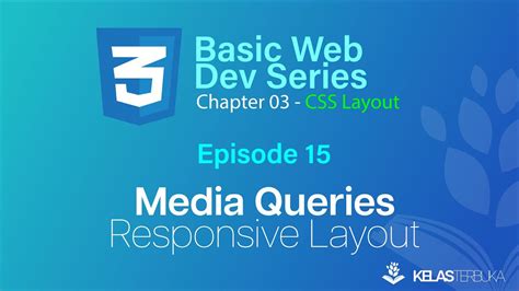 Css Layout Episode 15 Responsive Layout Media Queries Youtube