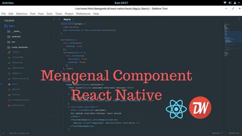Mengenal Component React Native Daeng Web