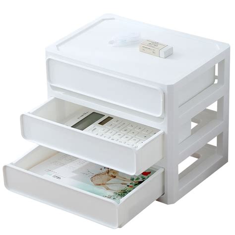 文件宿舍式收纳盒办公室学生大号抽屉化妆品塑料整理多层桌面盒虎窝淘