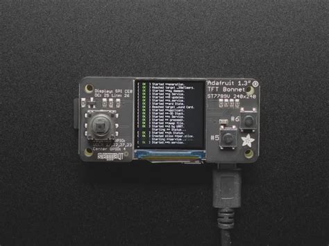 Adafruit 13 Color Tft Bonnet For Raspberry Pi 240x240 Tft Joystick