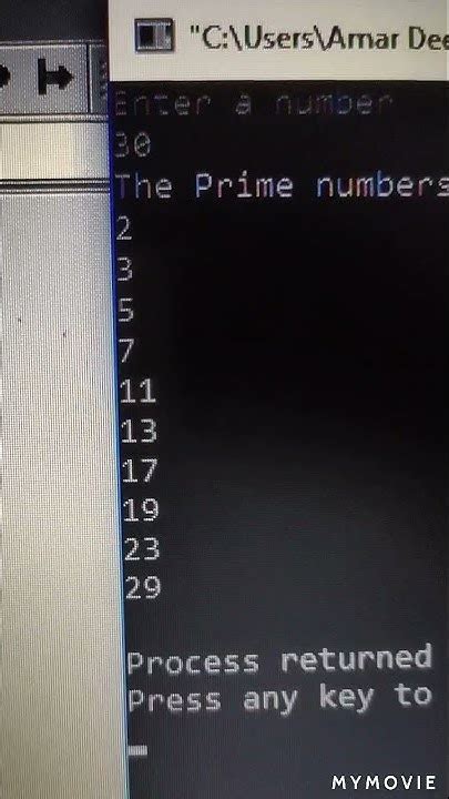All Prime Number Till N In C Programming Youtube