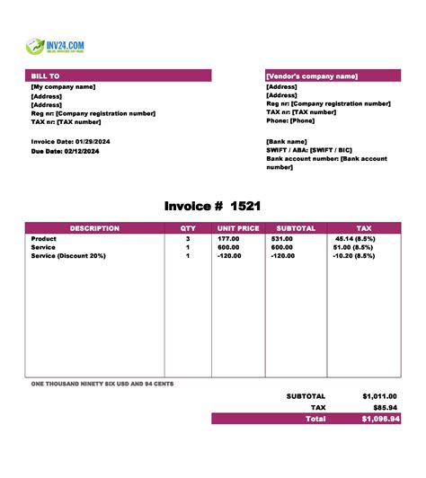 purchase invoice definition and sample