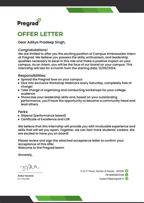 Aditya Singh On Linkedin Internshipoffer Campusambassador