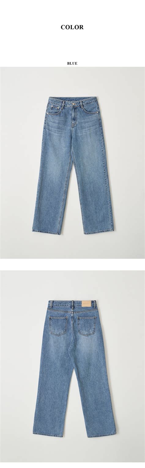 딘스 브러쉬 빈티지 데님 팬츠블루