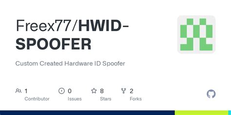 github freex77 hwid spoofer custom created hardware id spoofer