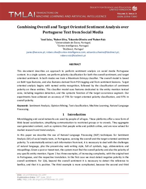 pdf combining overall and target oriented sentiment analysis over portuguese text from social
