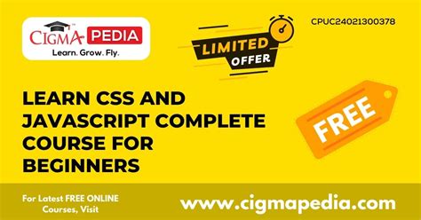 Learn Css And Javascript Complete Course For Beginners Free Udemy Course Cigma Pedia