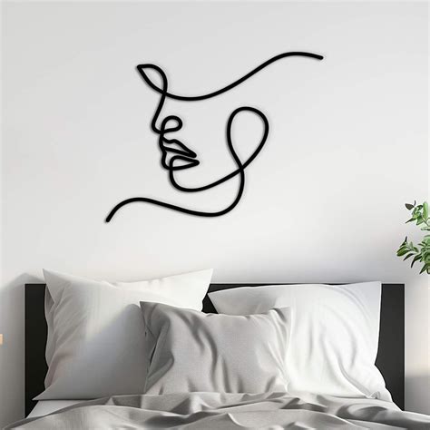 Деревяний декор на стіну в спальню Woodyard Сучасна картина для інтерєру Обличчя Жінки