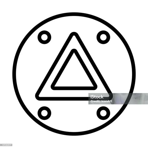 자동차 부품 컬렉션의 자동차 위험 조명 아이콘 흰색 배경에 격리 된 얇은 선형 자동차 위험 표시등 빛 자동차 윤곽 아이콘 라인