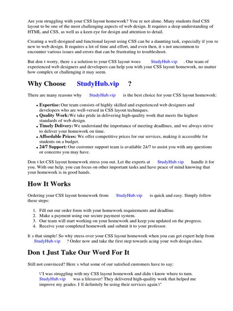 Css Layout Homework Pdf Applications And Software Net Beans