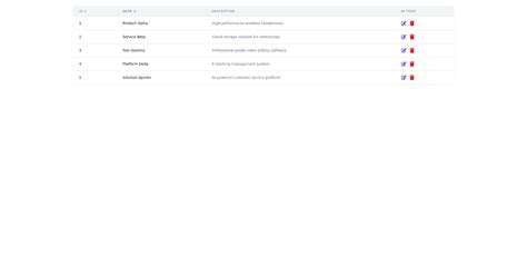 Data Table Free React Tailwind Component