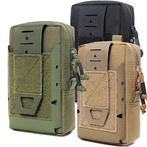 남성용 전술 몰리 파우치 벨트 허리 팩 가방 소형 휴대폰 포켓 군사 통일 허리 팩 Edc 파우치 여행 캠핑 가방 부드러운 백