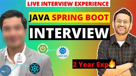Java Spring Boot Developer Interview Live Interview To Ace The