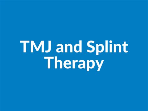 TMJ And Splint Therapy CPD Junkie