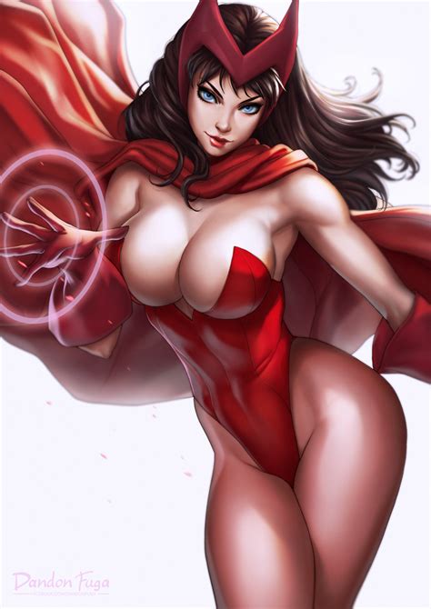 Dandon Fuga Scarlet Witch Wanda Maximoff Avengers Series Marvel X Men Pink Legwear
