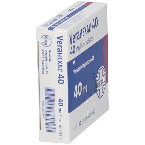 Verahexal® 40 Mg 50 St Mit Dem E Rezept Kaufen Shop Apotheke