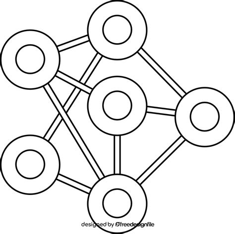 Data Science Neural Network Black And White Clipart Free Download
